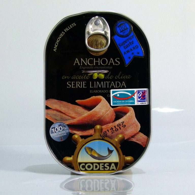 Anchoas Codesa Serie Limitada lata de 190 gramos en aceite de oliva